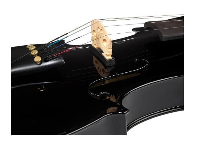 Vioara electrica cu doza piezo-ceramica Harley Benton – neagra – TFK